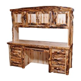 Rustic Aspen Log Desk