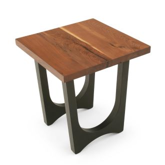 Modern Double Arch Natural Wood Coffee Table